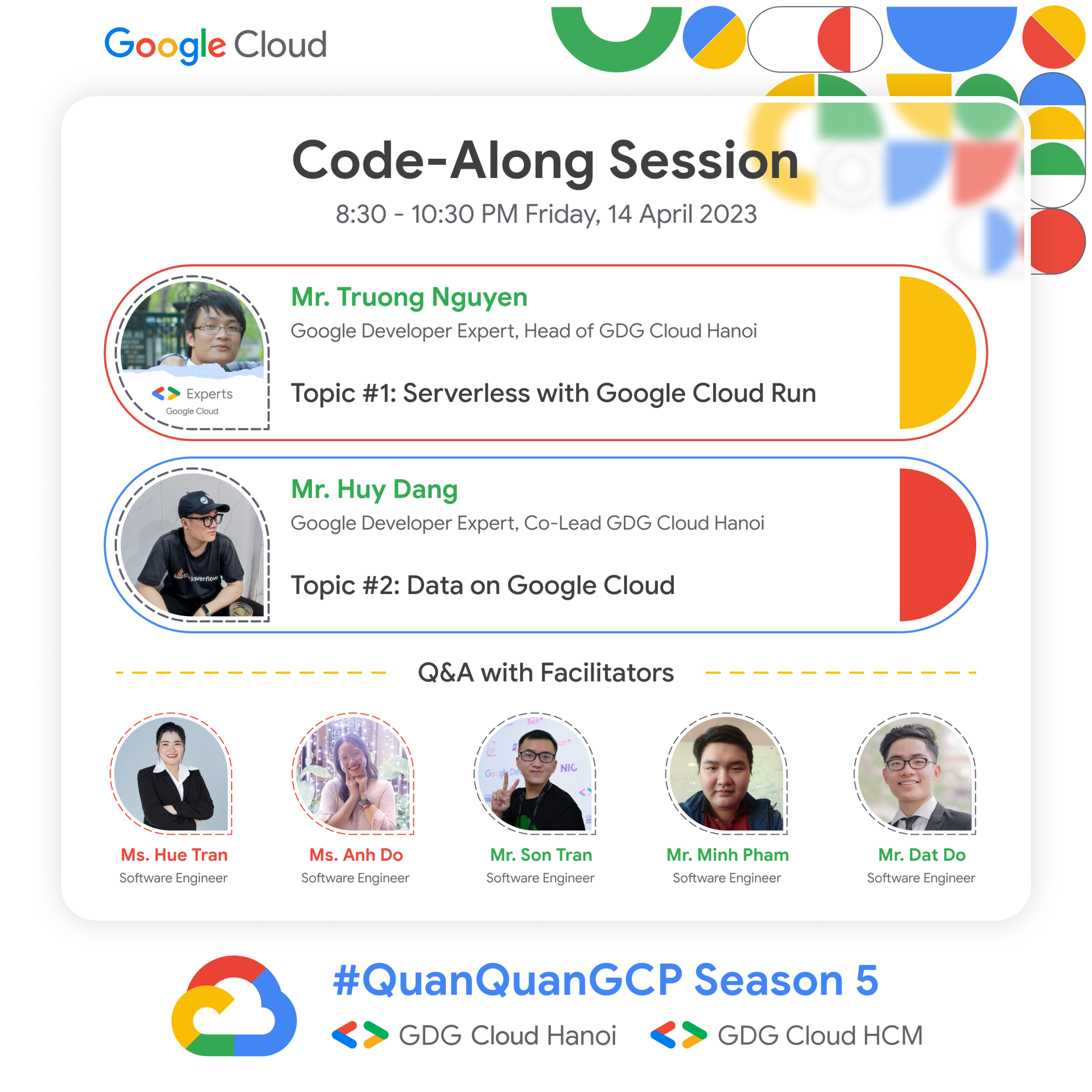 See Code-Along Session 2 at Google Developer Groups GDG Cloud Hanoi See Code-Along Session 2 at Google Developer Groups GDG Cloud Hanoi